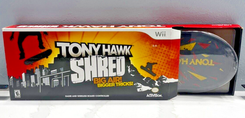 Tony Hawk Shred Skateboard Wii Bundle Game Wireless Board Controller ...