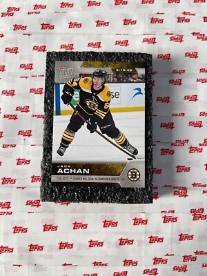 Jack Achan ROOKIE #333 21-22 Topps NHL NOW Hockey Sticker Bruins Print ...
