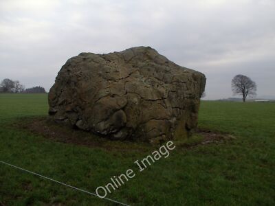 Photo 6x4 The Clochoderick Stone Howwood Glacial erratic in a field ...
