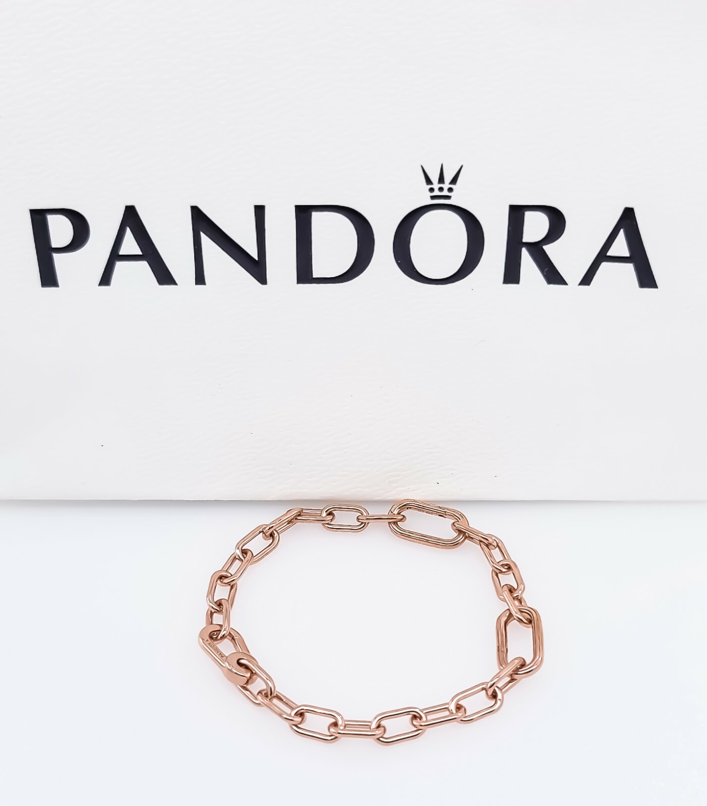 100% Authentic NEW PANDORA Me Rose Gold Link Chain Bracelet 589662C00 ...