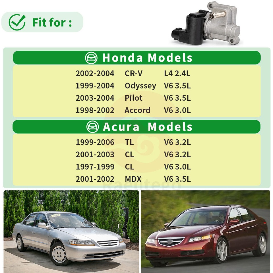 16022P8AA01 Idle Air Control IAC Valve FOR Acura CL MDX Honda Accord ...