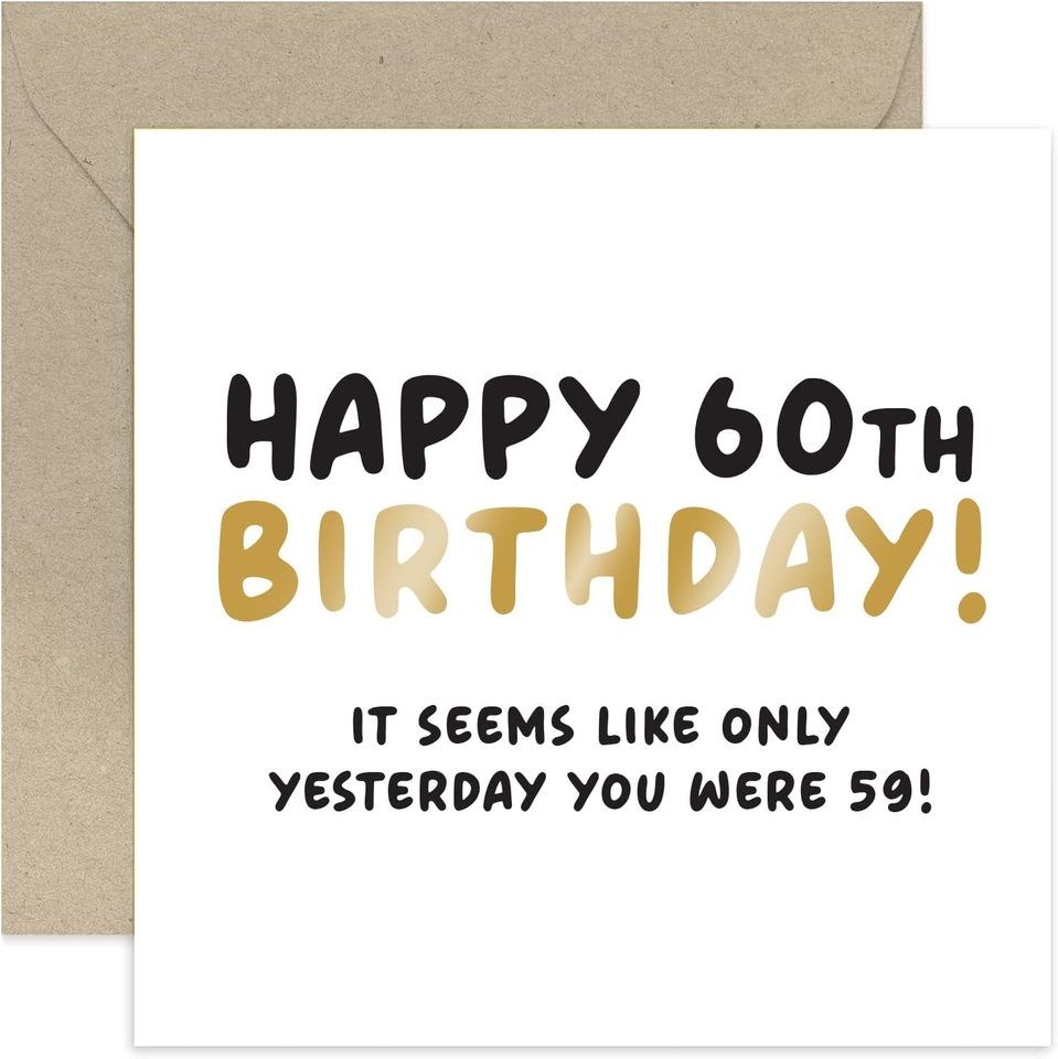 Old English Co. Funny 60Th Birthday Card for Son or Daughter - 'Seems ...