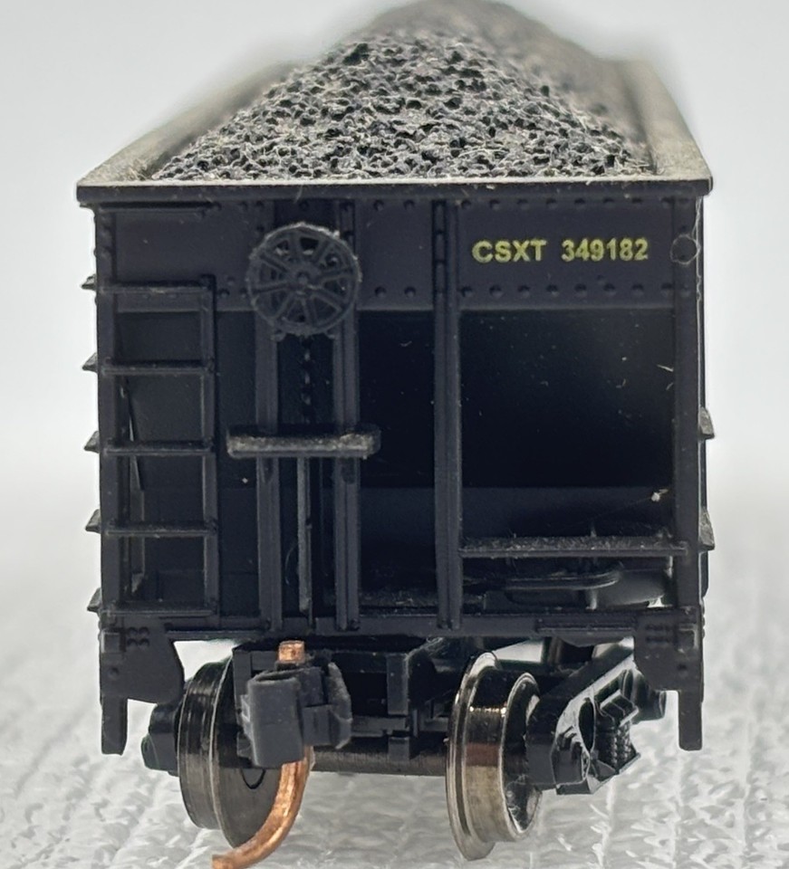 N Scale TrainWorx CSX 100-Ton Quad Coal Hopper Car W/Load CSXT #349182 ...