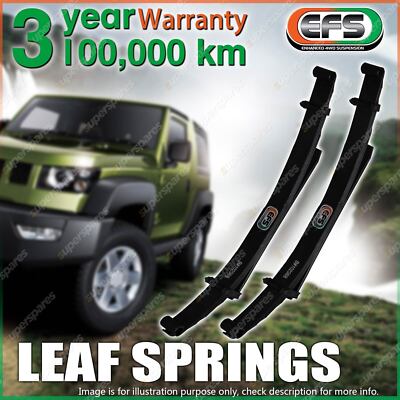 2x Rear EFS 50mm Lift Leaf Springs 100kg for Toyota Landcruiser FJ40 ...