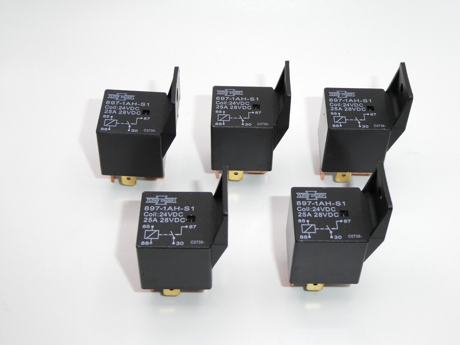 Song Chuan 897-1AH-S1-24VDC Automotive Relay SPST 24V 70A "Lot of 5" | eBay