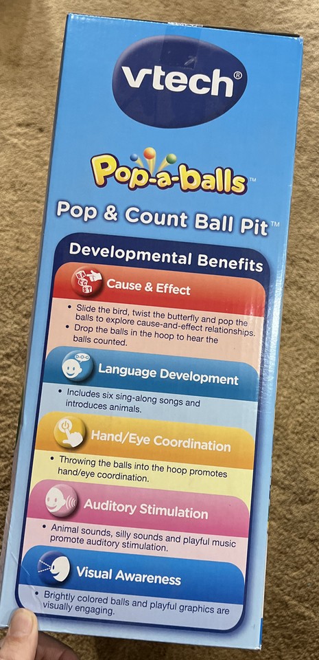 VTech, Pop-a-Balls Drop and Pop Ball Pit, Learning Toy, Ball Toys New ...