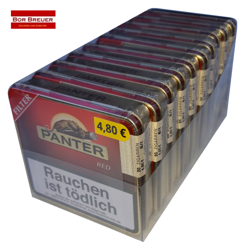 10 x Panter Red Filter Cigarillo, = 10 x 20 Zigarillos | eBay