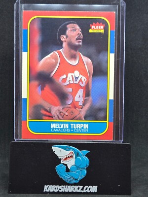 1986-87 Fleer - #116 Melvin Turpin 86-87 Fleer Set Break RC Rookie Card ...