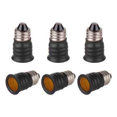 6pcs (E11 to E12) Mini Candelabra Base to Candelabra Socket Adapter ...