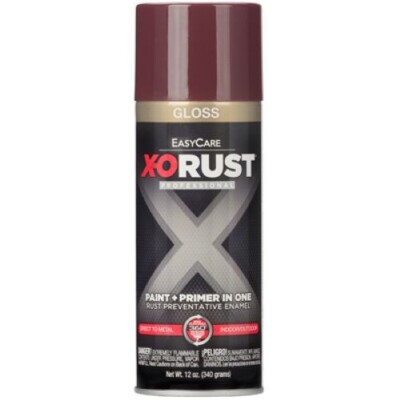 X-O Rust XOP40-AER 12 oz Can of EasyCare Gloss Shutter Burgundy Spray ...