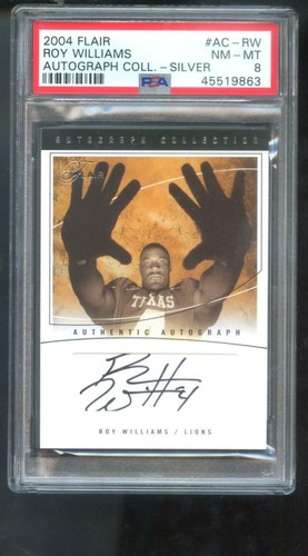 2004 Fleer Flair Collection Roy Williams ROOKIE AUTO Autograph PSA ...