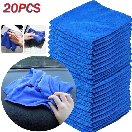 20pcs Microfiber Cleaning Cloth No-Scratch Rag Car Polishing Detailing ...