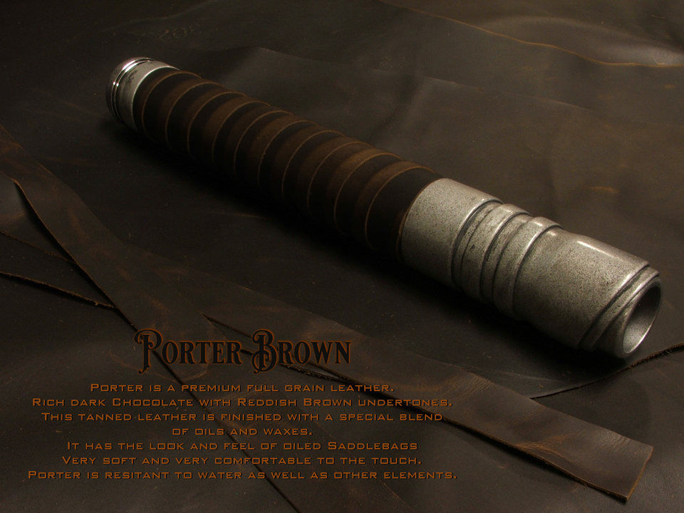 LEATHER WRAPS GENUINE COWHIDE 4FT. LIGHT SABER HILT WRAP, AXE, KNIFE ...
