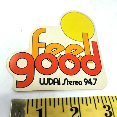 Vintage WDAI Stereo 94.7 Chicago Illinois Radio FEEL GOOD Advertising ...