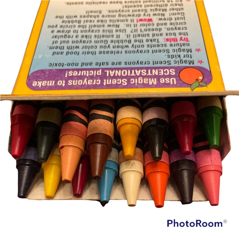 VTG 1994 Crayola Magic Scent Crayons 16 Count Box Brand New Binney ...