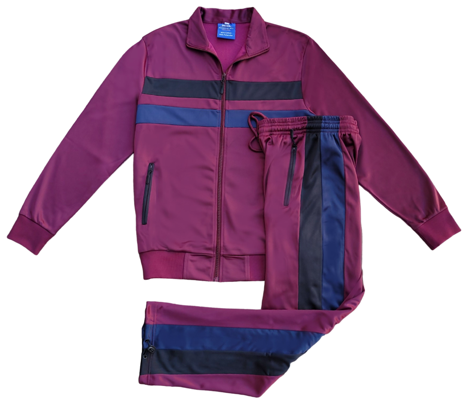 Men’s Classic Jogging Tracksuit Full Zip Activewear Track Jacket ...