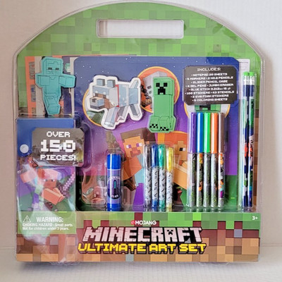 Minecraft Ultimate Art Set School Supplies Minecraft Notepad Pencils ...