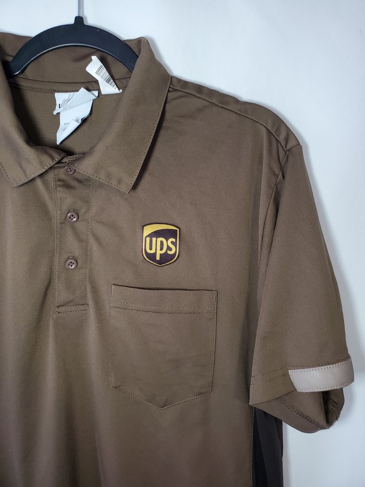 Wear Guard UPS United Parcel Service Mens Polo Shirt Uniform Size Large ...