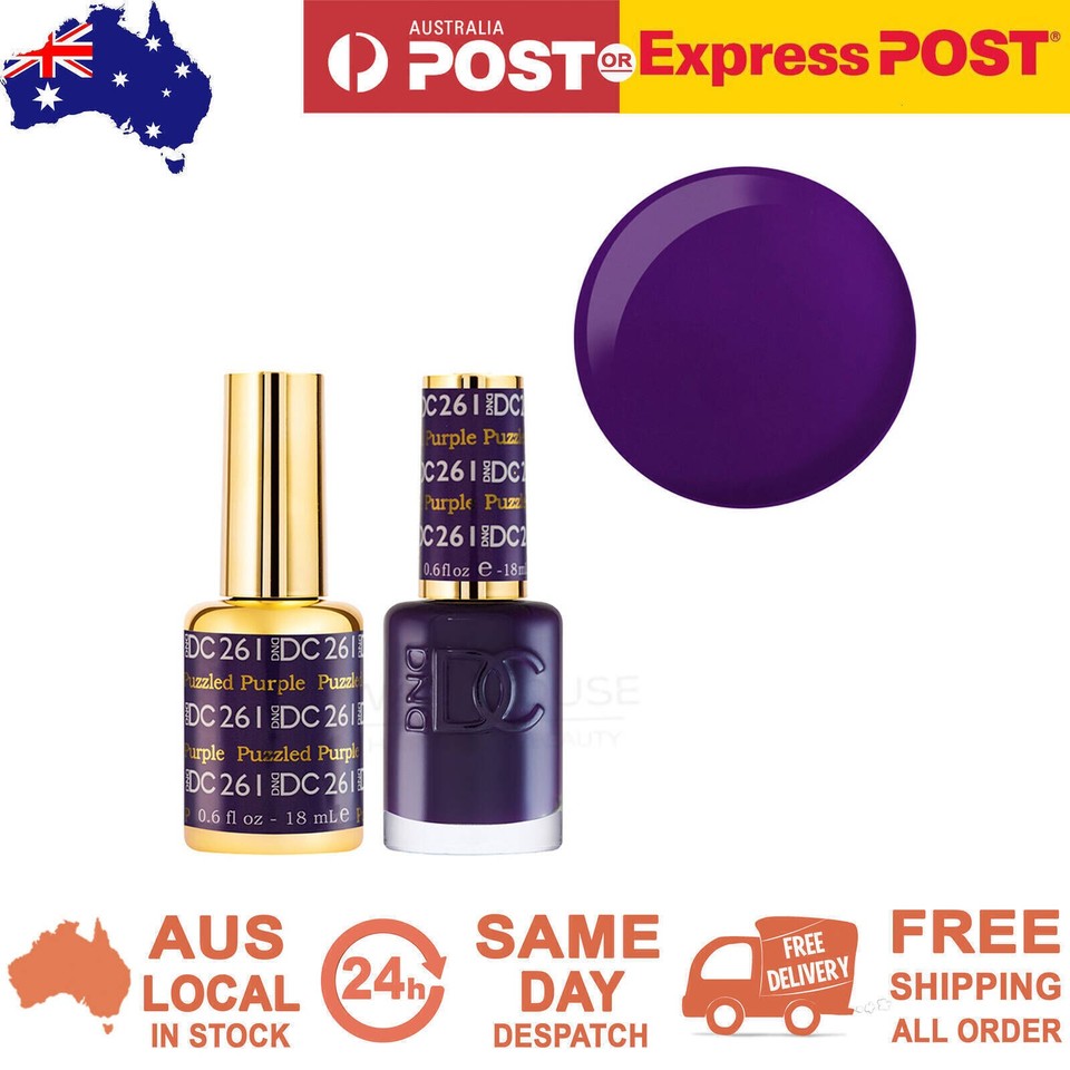 DND 261 Puzzled Purple - DC Collection Nail Gel & Lacquer Polish Duo ...
