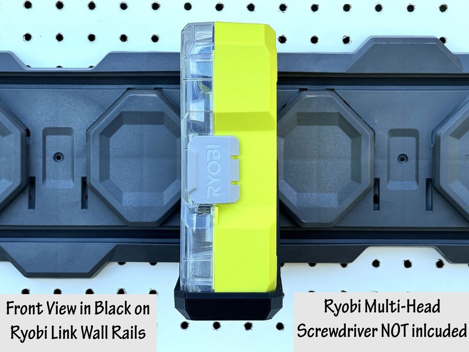 Black Holder for Ryobi USB Lithium Multi-Head Screwdriver Set &Case ...