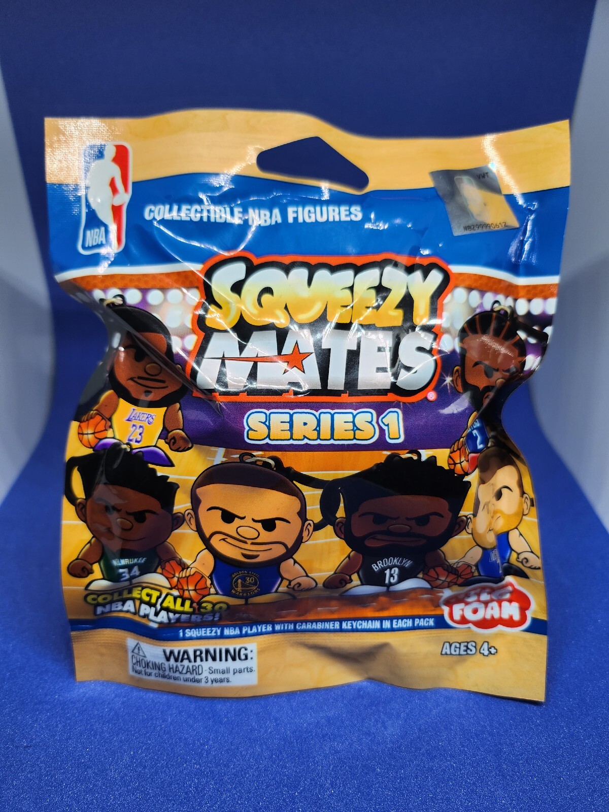 NBA Series 1 Squeezy Mates Key Chain Zion Lebron Curry Kawhi Harden ...