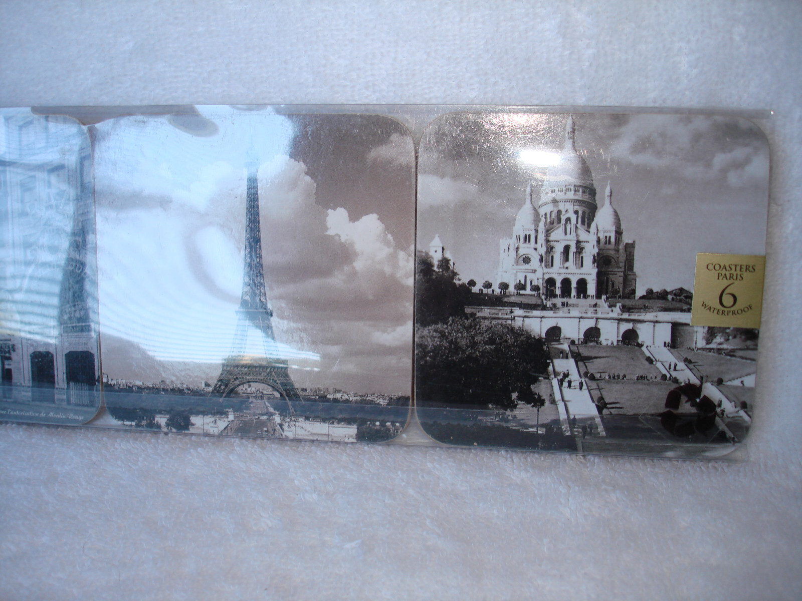 Paris Coasters Set of 6 Dessous De Verre Made in France Wood Cork New ...