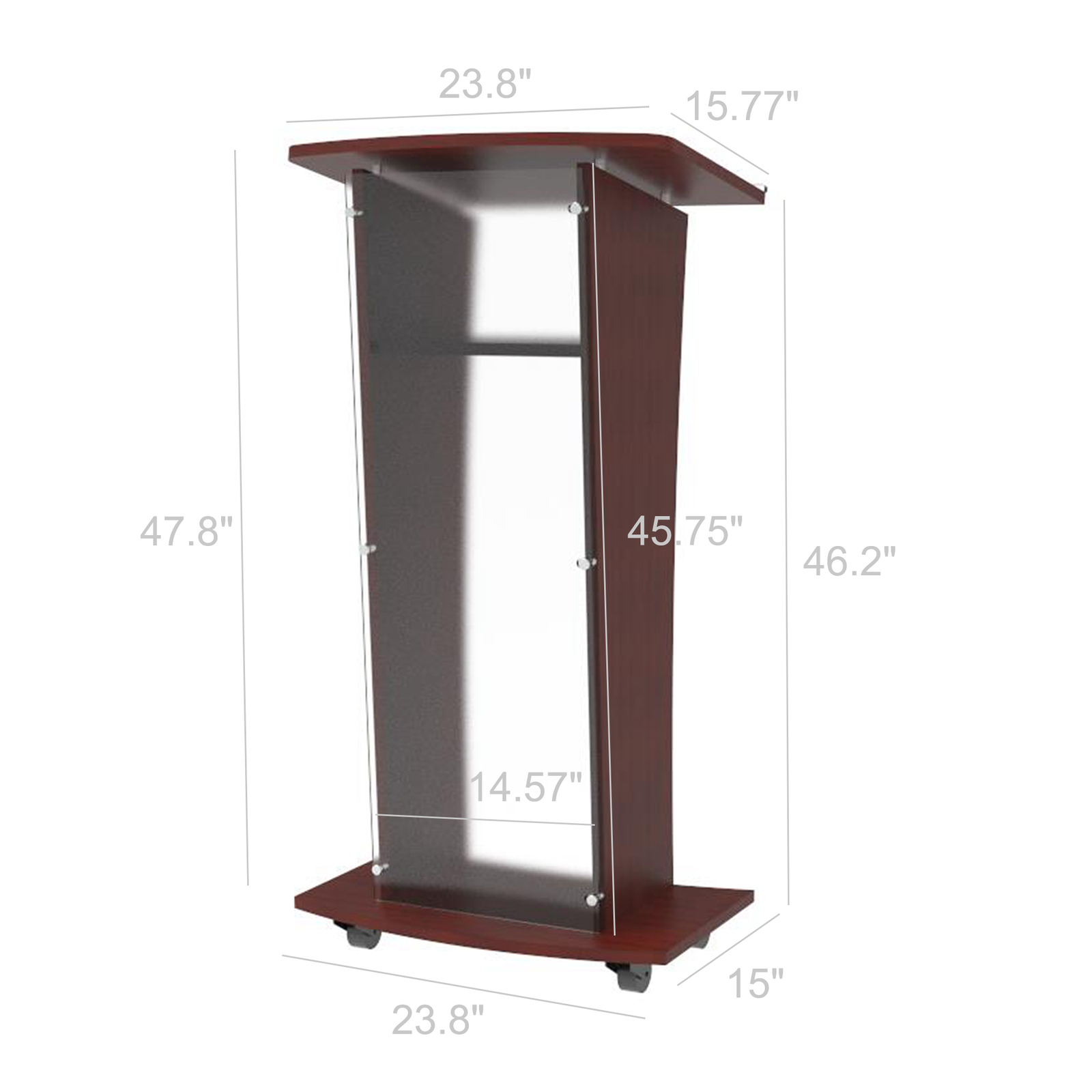 Returned Item Wood Acryilic Podium Church Pulpit Frost Event Speaker ...