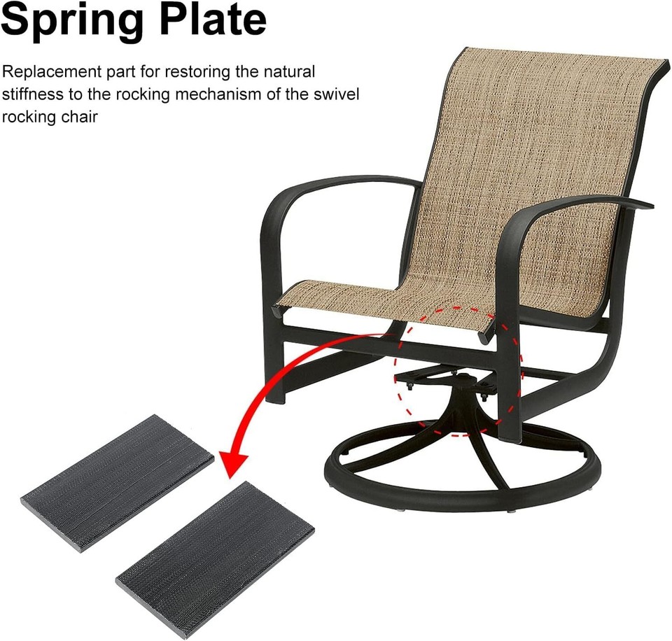 Swivel Rocker Patio Chair Spring Plate Replacement Parts, 2.5" X 5 ...