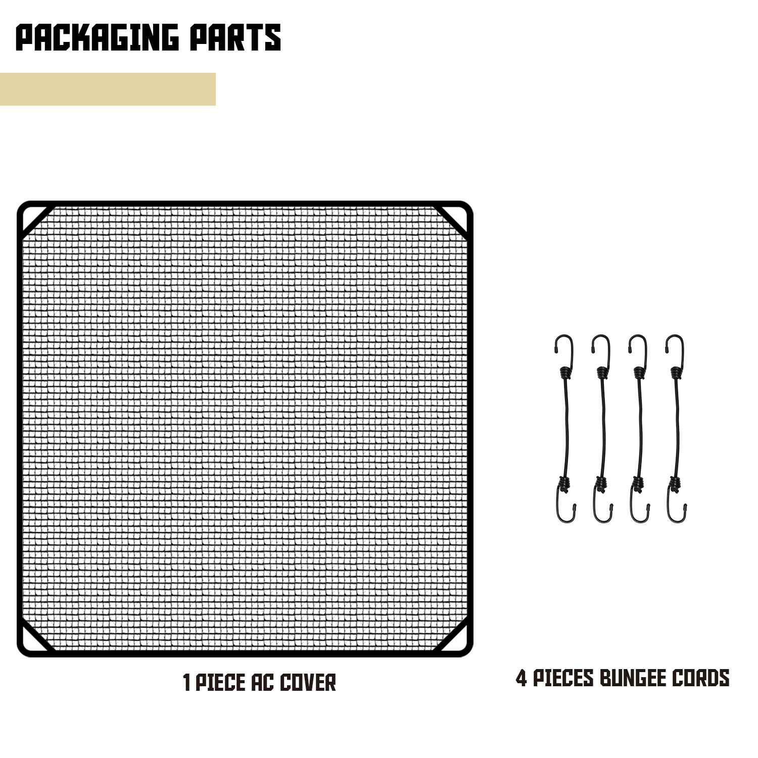 Outside Air Conditioner Mesh Cover Vinyl for Units AC Top Protector at ...