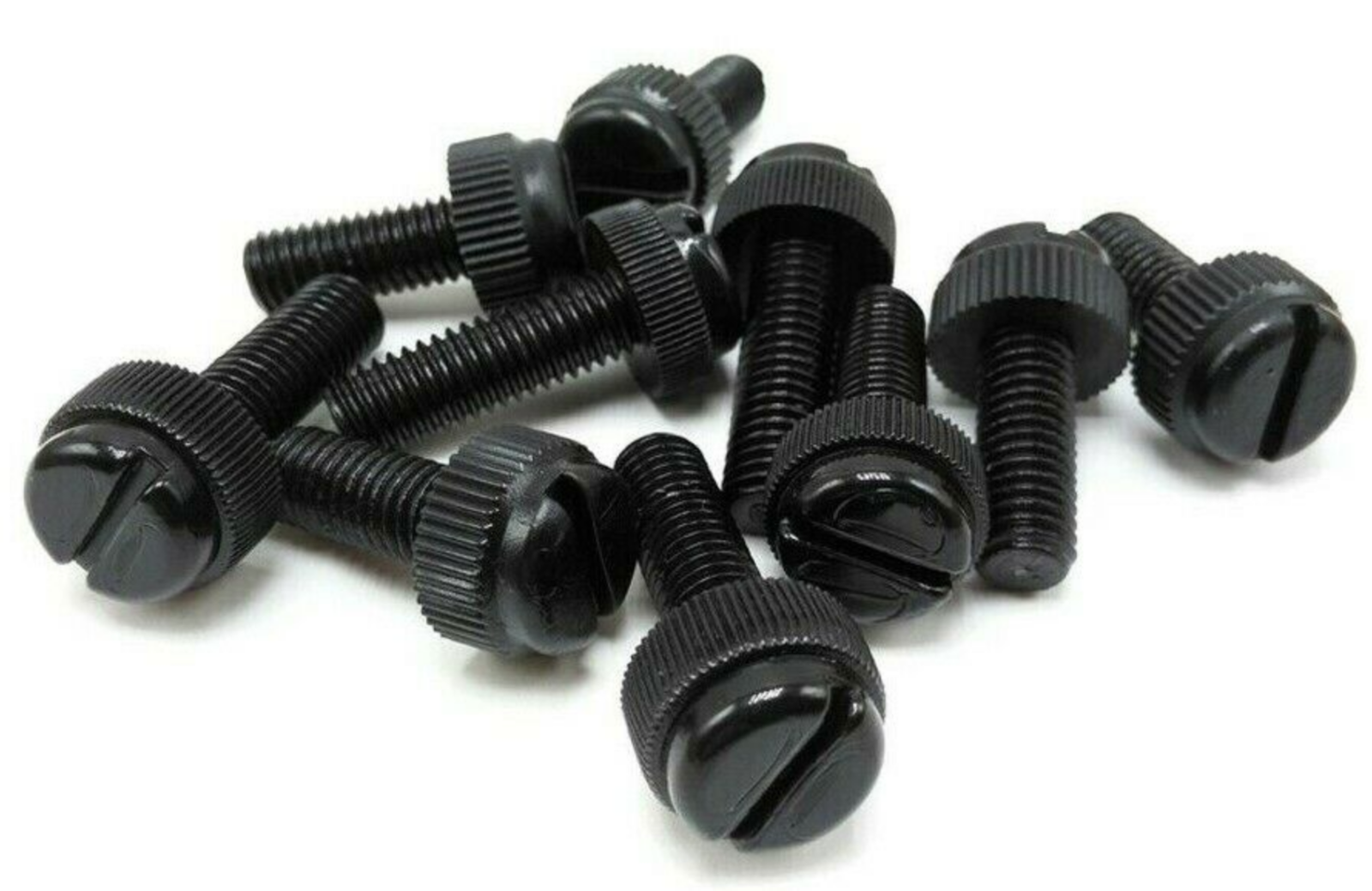 M3 Black Plastic Nylon Slotted Knurled Thumb Screw | Bolt | 5-25mm ...