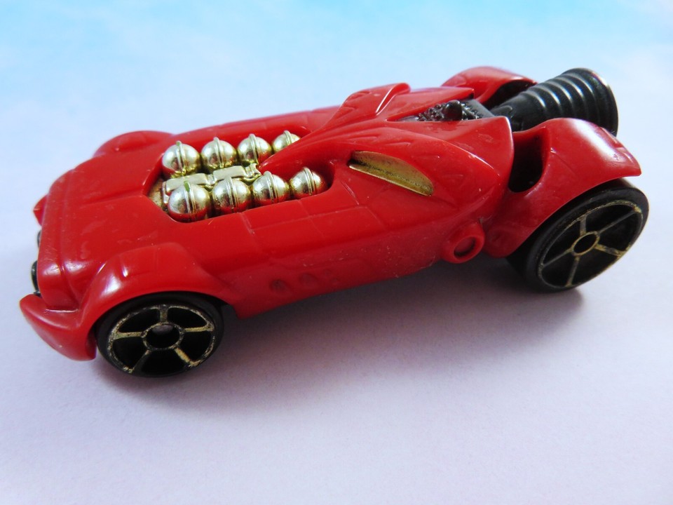 Hot Wheels Rocket Fire Race Car McDonalds Toy Red 2009 Mattel Diecast ...