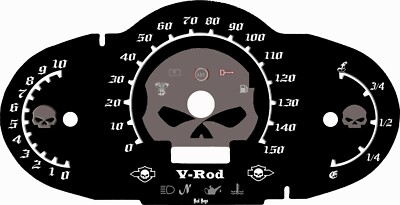 Harley Davidson V Rod VRSCA, VRSCB Speedo Faceplate km/h or mph HD ...