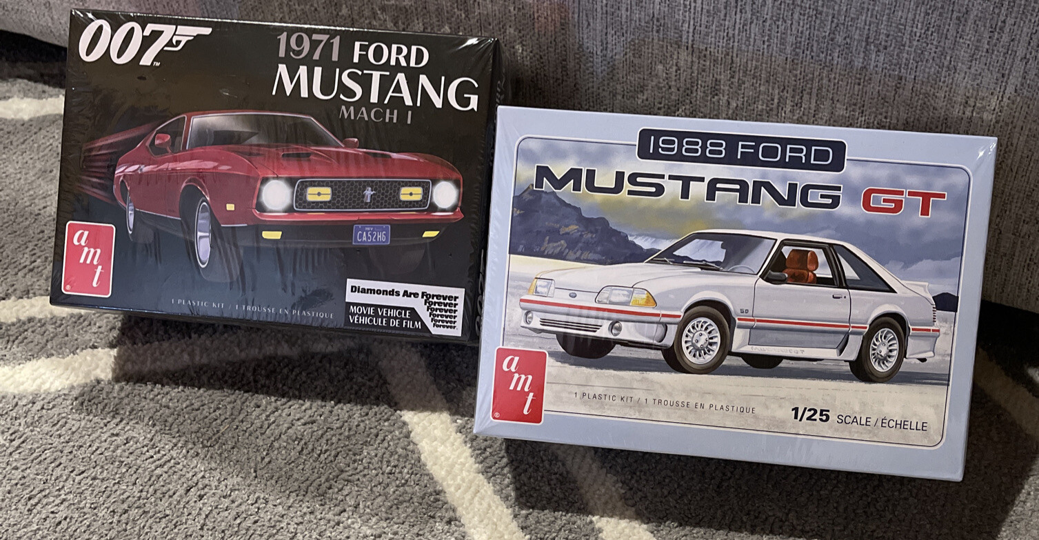 amt 007 1971 Mustang Mach 1 & 1988 Ford Mustang GT | eBay