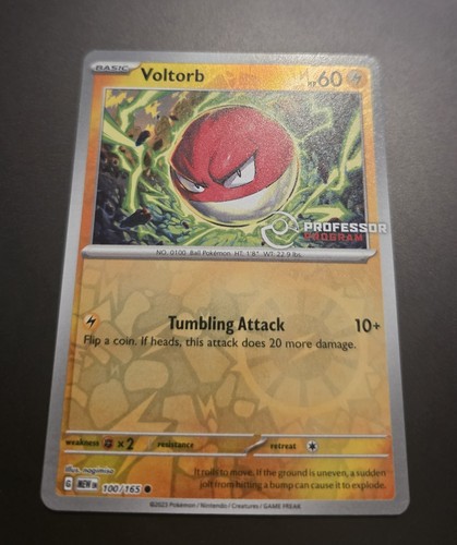 Pokemon Professor Program Voltorb 151 MEW Promo | eBay