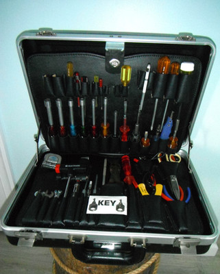 VTG. "Jensen" Field Service Engineer Tool Repair Kit & Briefcase 2-Keys ...