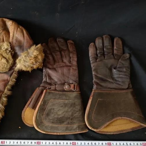 EARLY WWII JAPANESE IMPERIAL NAVY "GAUNTLET" FLIGHT GLOVES (L@@K) | eBay