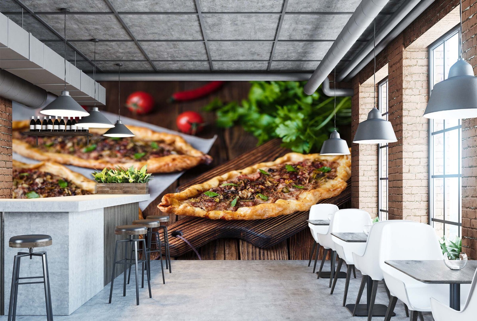 3D Grill Kebab Shop BBQ A023 Wallpaper Wall Murals Self-adhesive ...