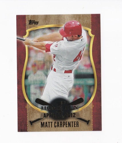 2015 Topps First Home Run Gold #FHR09 Matt Carpenter St. Louis Cardinals | eBay
