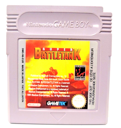 Super Battletank Nintendo Gameboy Game Boy Cartridge Only BATTLE TANK ...