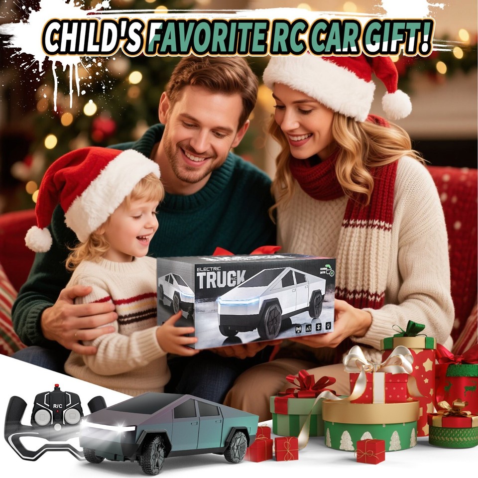 1:24 Tesla Rechargeable Cyber Truck Remote Control Car Toy Gift For ...