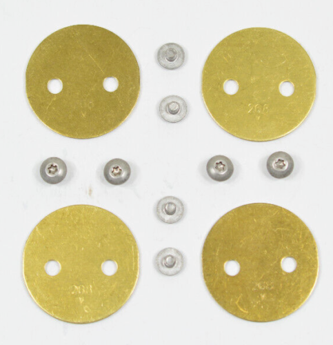 (4 Pack) 1009-268 Holley Brass Throttle Plates 1-9/16" Stamped 268 With ...