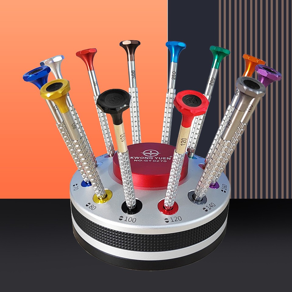 Watch Screwdriver Set Stainless Steel Rotating Base Watchmaker ...