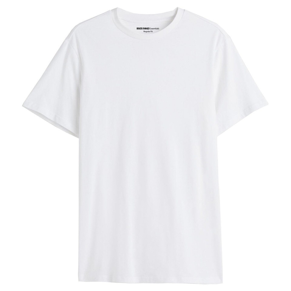 Mens Multipack T Shirts 3 & 5 Pack Cotton Plain Short Sleeve Round Crew ...