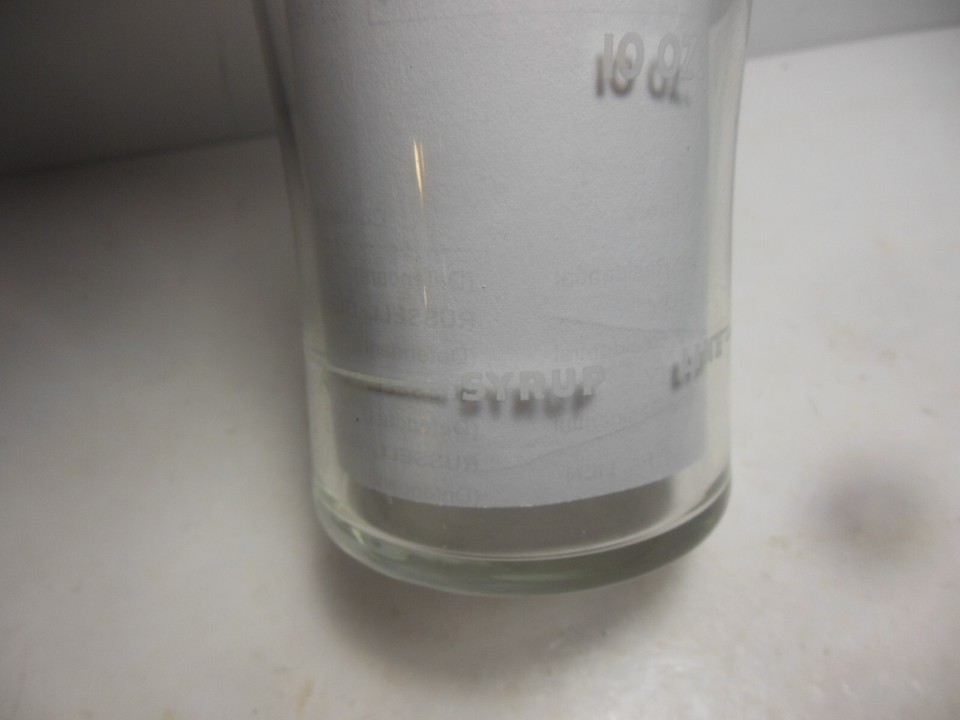 Vintage 10 oz. Pepsi Cola Double Dot Soda Fountain Glass with Syrup ...