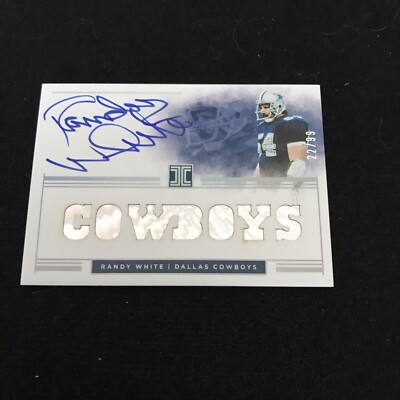 2020 Impeccable Randy White Legends Autograph Auto #22/99 Cowboys | eBay