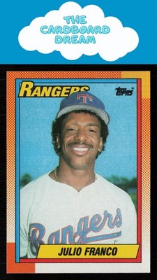 Julio Franco 1990 Topps #550 Texas Rangers Baseball Card | eBay