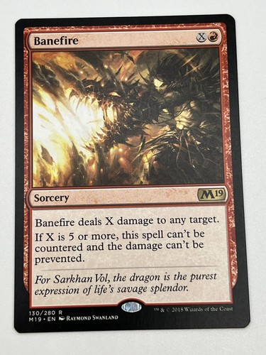 Banefire MTG Core Set 2019 130/280 Near Mint | eBay