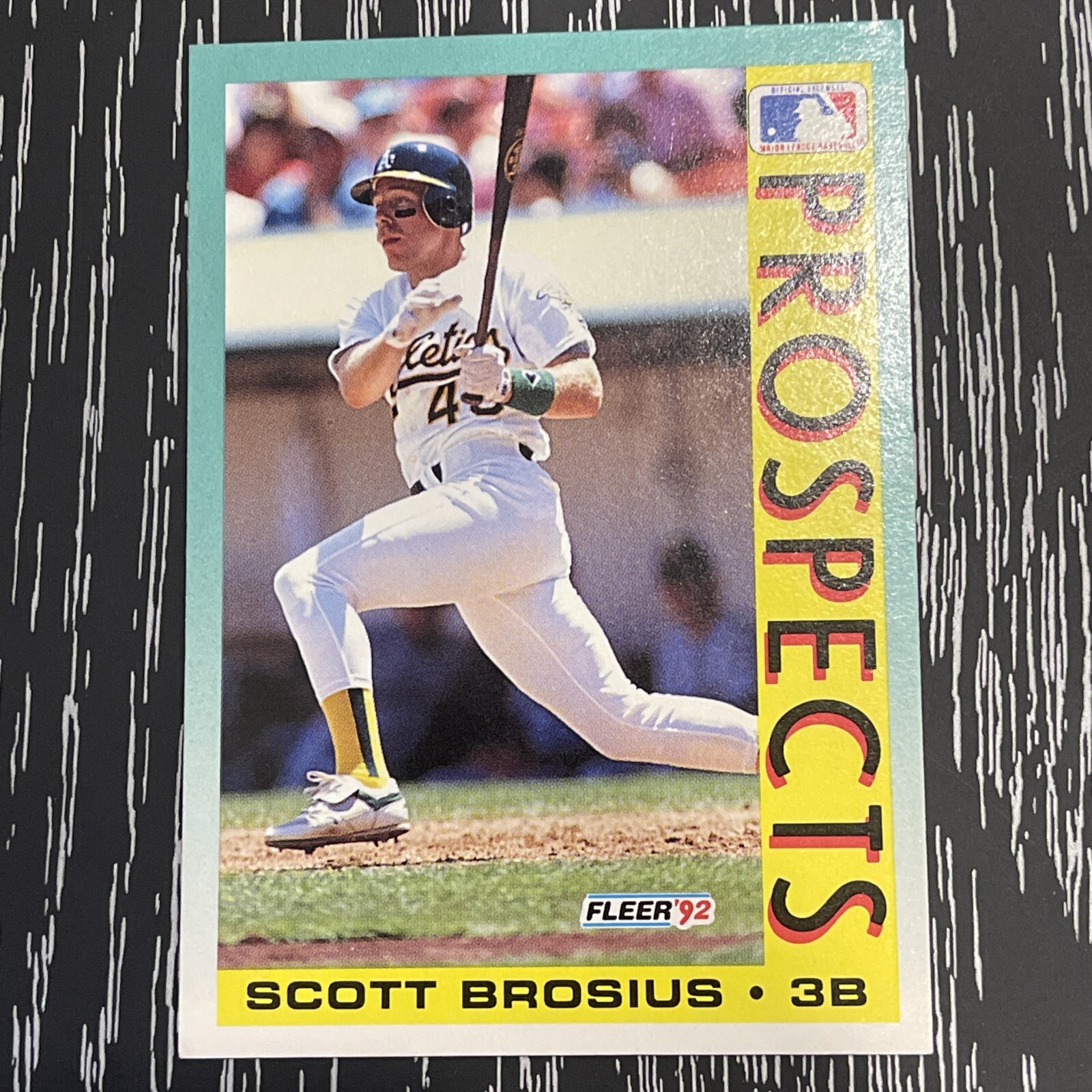 1992 Fleer #671 Scott Brosius Prospects Rookie Card RC MLB Baseball ...