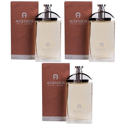 Aigner POUR HOMME 3 x 100ml Eau de Toilette EdT Spray for men / man ...