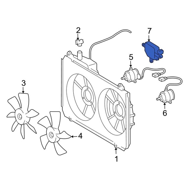 TOYOTA Genuine OEM 89257-30040 Computer Cooling Fan 8925730040 for sale ...